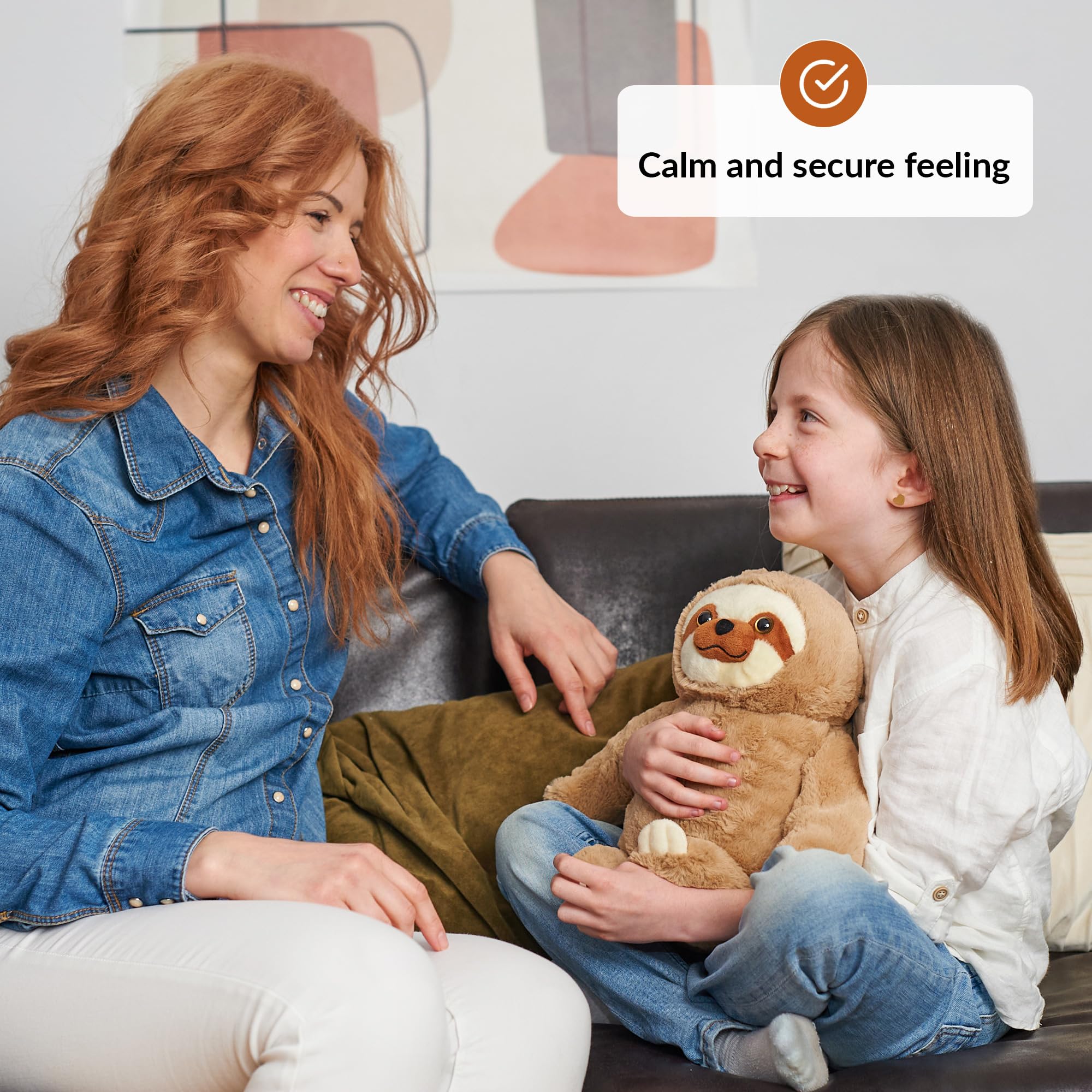 Snapklik.com : ODOXIA Weighted Animals For Anxiety 3.1lb Sloth Stuffed ...