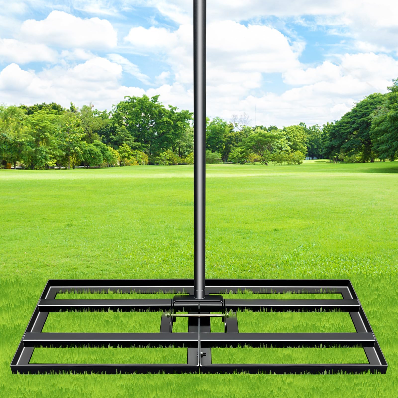 Amazon.com : QwayHome Lawn Leveling Rake 30x10'', Heavy Duty Lawn ...