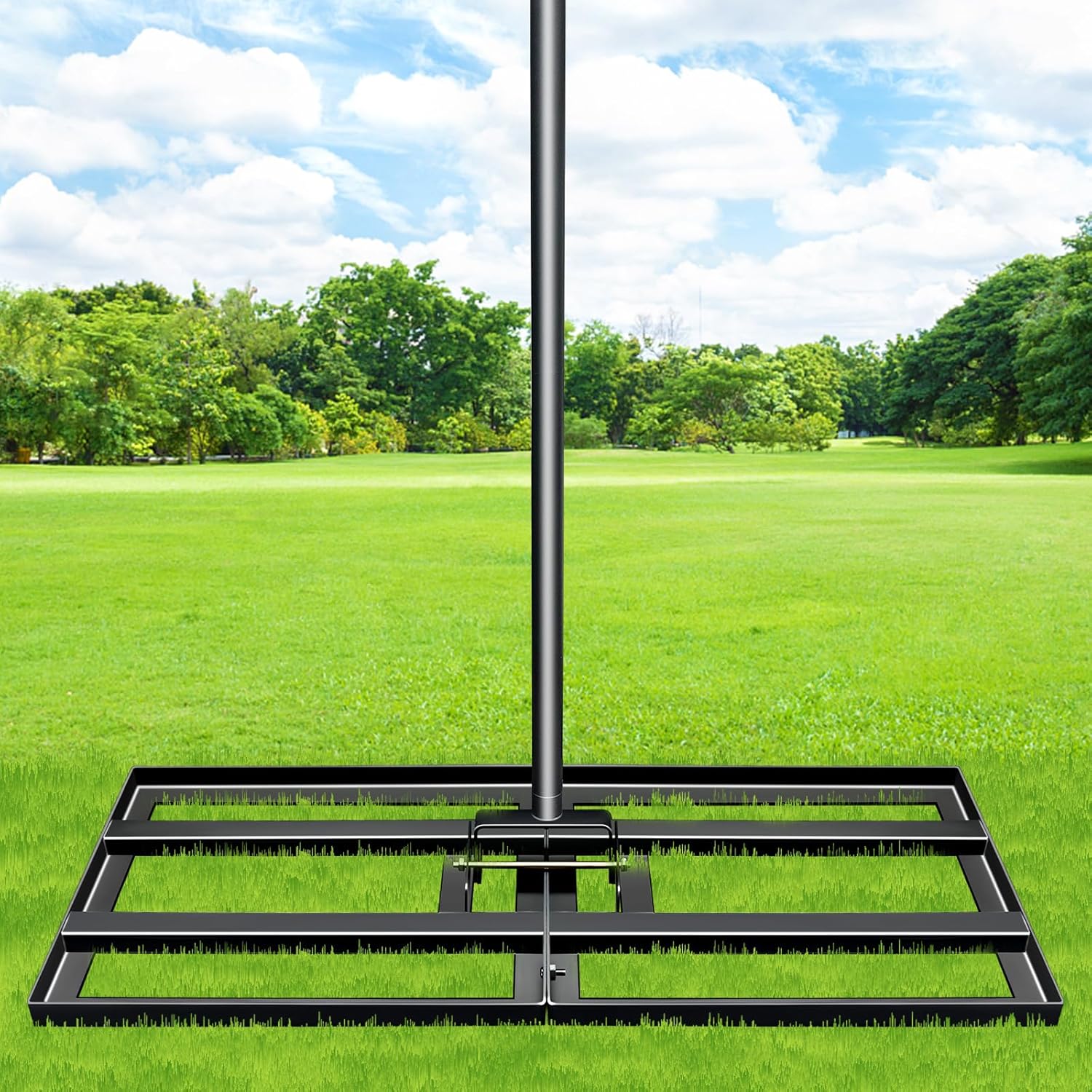 Amazon.com : QwayHome Lawn Leveling Rake 30x10'', Heavy Duty Lawn ...