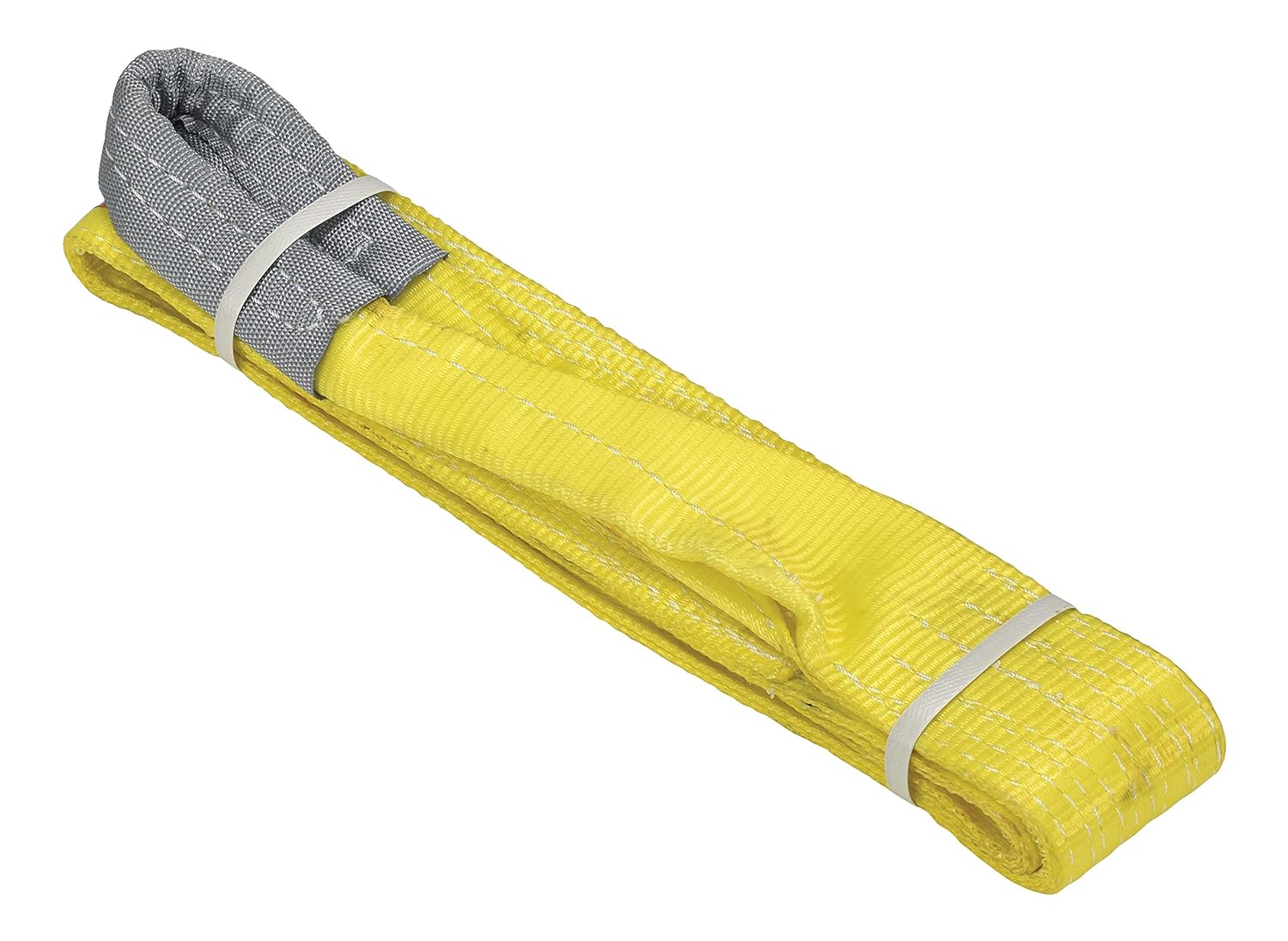 Vestil SL-6-F-6 Polyester Lift Sling, Loop Ends, Yellow, 2 Ply, 6 ...