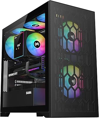 SAMA V Mesh Mid Tower PC Case - игровая Azerbaijan | Ubuy