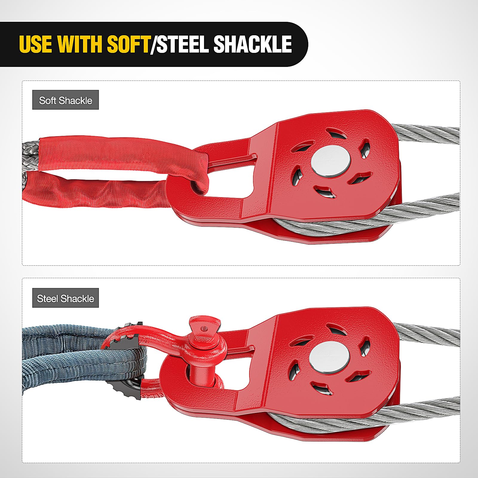 Tree Saver Strap ETOWARE 10T Winch Snatch Block Towing s 22,000 LBS ...