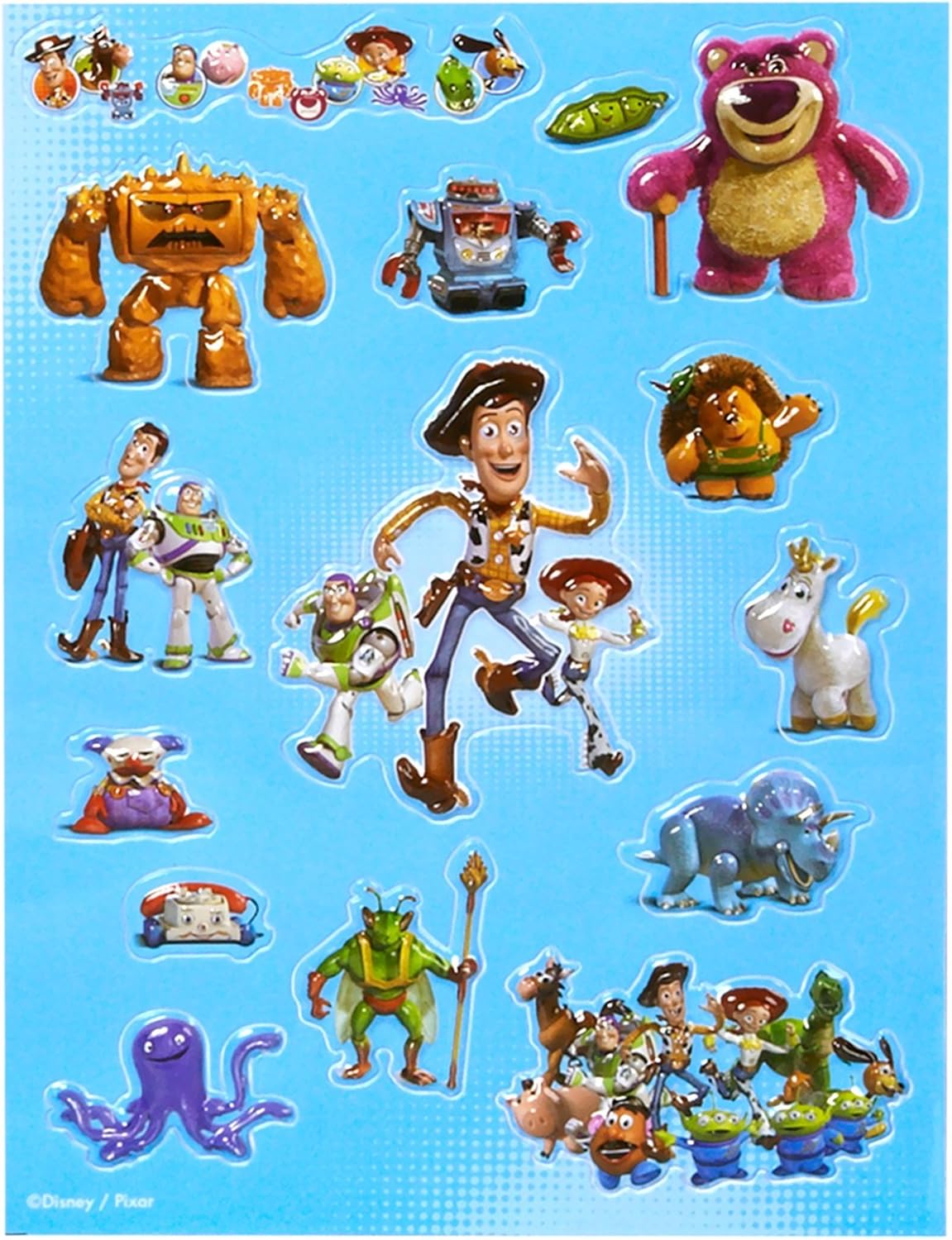 Amazon.com: Disney Toy Story 3 Raised Sticker Sheet : Toys & Games