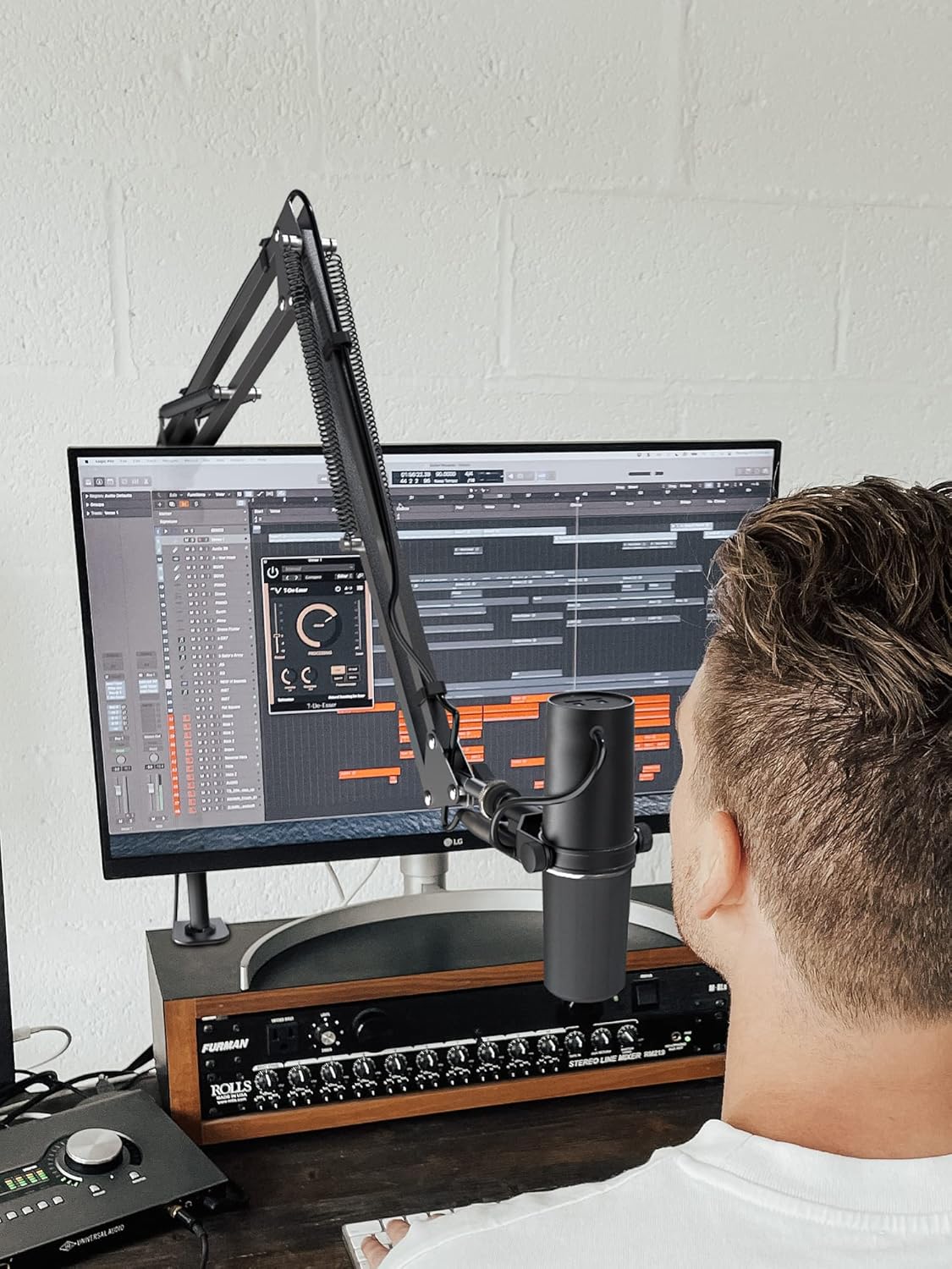 CACENCAN Boom Arm, 360° Rotatable Microphone Stand with Desk Mount ...