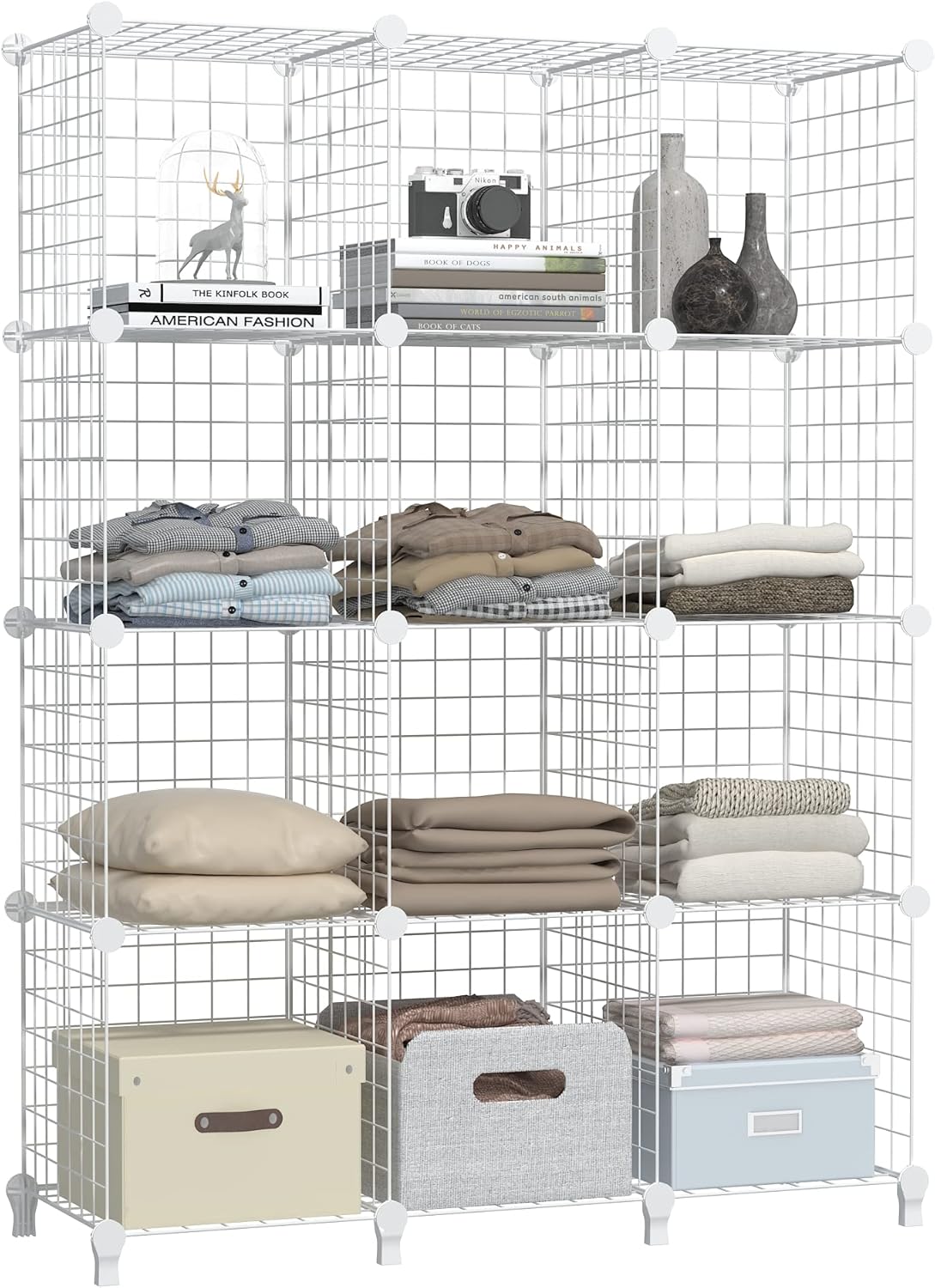 Amazon.com: GIMTRR Closet Organizers and Storage, 20 Cubes Storage ...