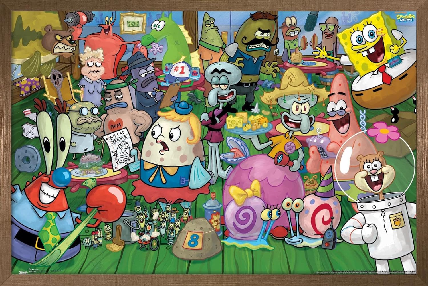 Amazon.com: Trends International Nickelodeon Spongebob - Character Wall ...