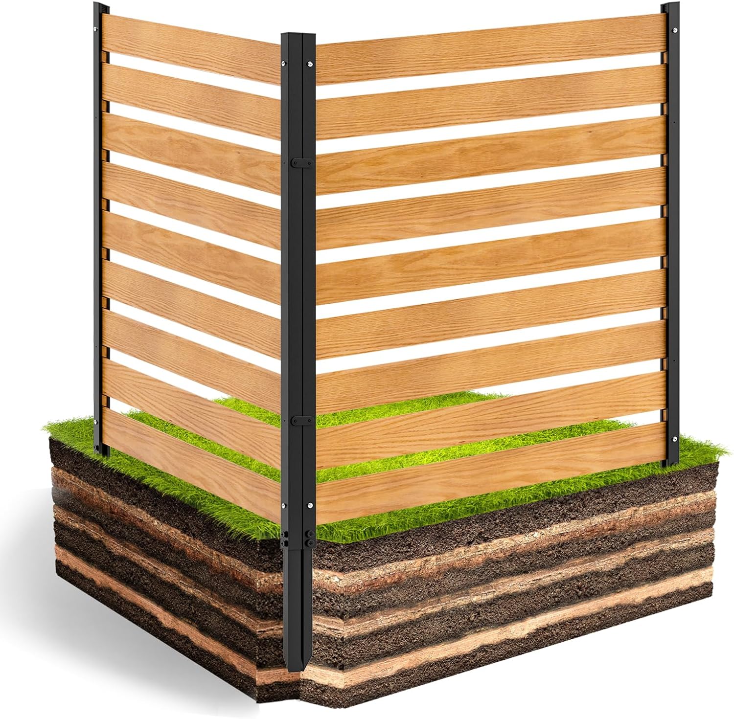 Amazon.com : Barbella AC Fence for Outside Unit, Outdoor Privacy Fence ...