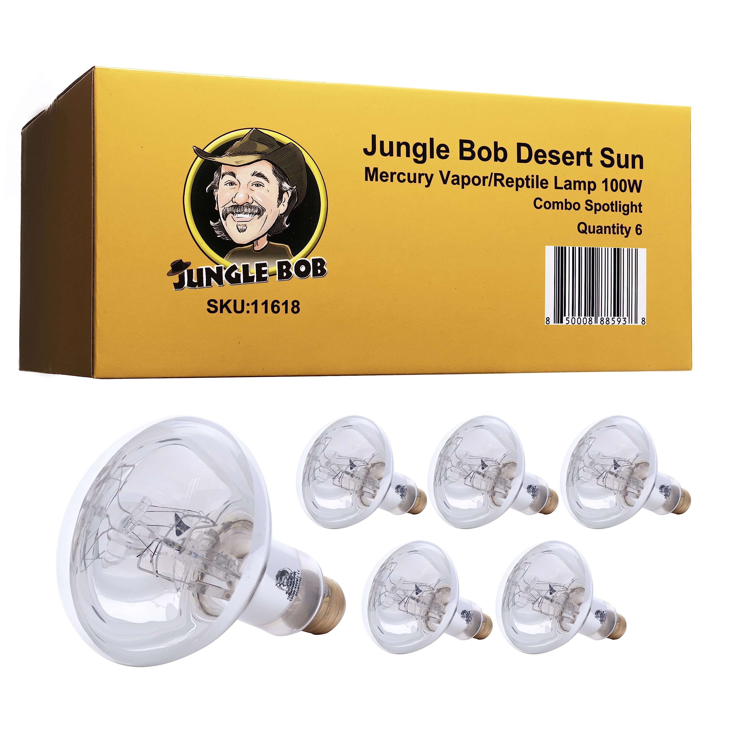 Amazon.com: Jungle Bob - Desert Sun Combo Spotlight - 100W UVB Bulb ...