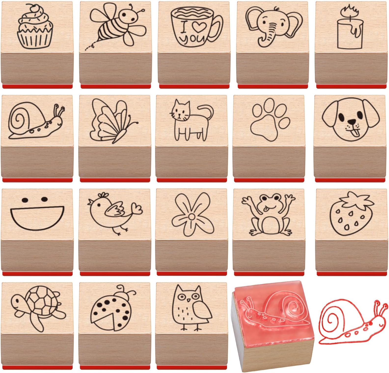 Amazon.com: 15 Pieces Rubber Stamps for Crafting Scrapbooking Vintage ...