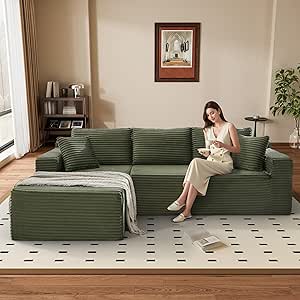 Amazon.com: 105" Cloud Sectional Modular Couch, Modern Minimalism L ...
