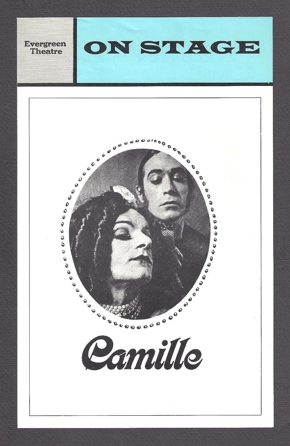 Charles Ludlam "CAMILLE" Black-Eyed Susan / Bill Vehr 1974 Playbill ...