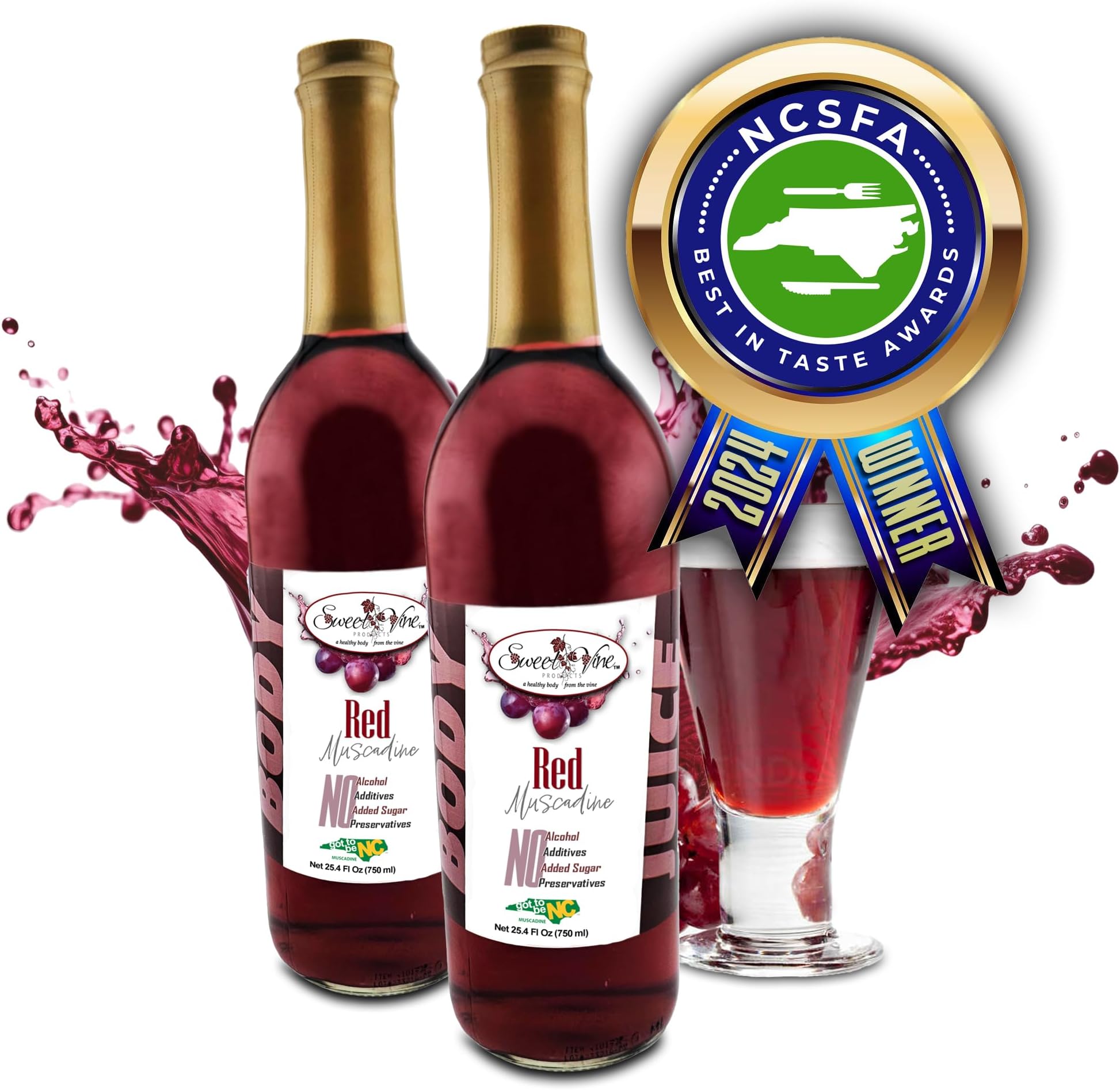 Amazon.com : Mighty Muscadine 100% Muscadine SuperFruit Juice Cold ...