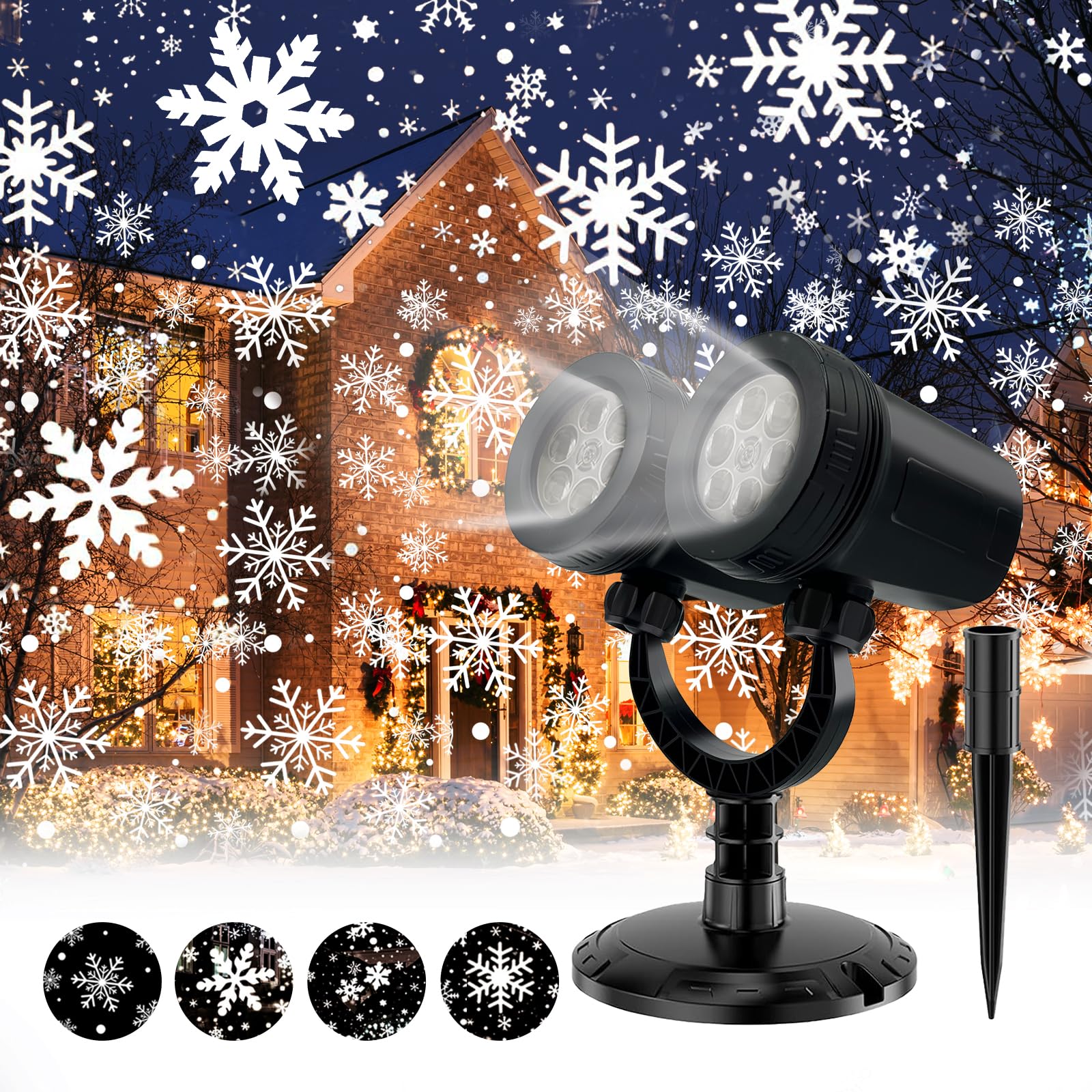 Amazon.com: FLRYBRG 2024 New Gen Christmas Projector Lights Outdoor ...