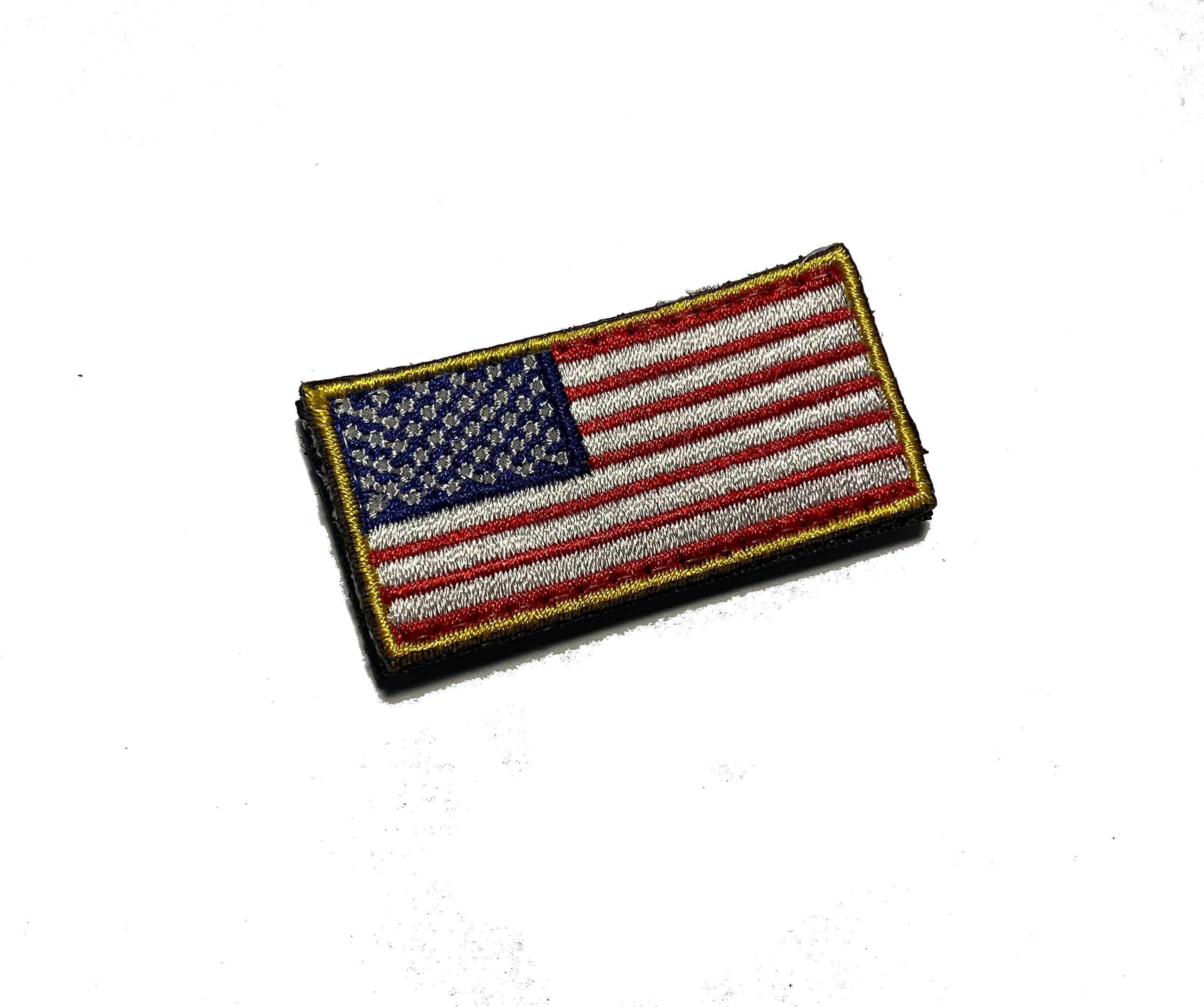 Amazon.com: Mini American Flag Patch 2x1 Full Color (Hook/Loop Back ...