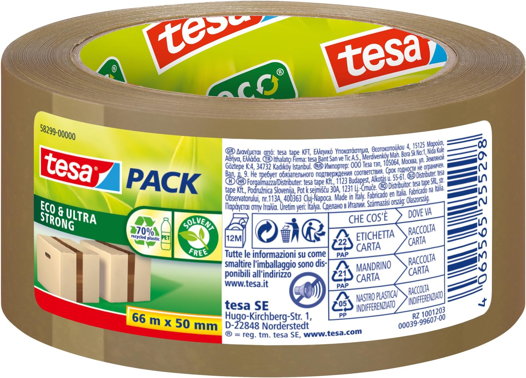 tesapack Eco and Ultra Strong Packing Tape - Made from Reprocessed ...