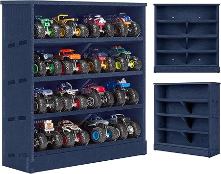 Amazon.com: Felt Monster Trucks Display Case, Wall-Mounted Display Case ...