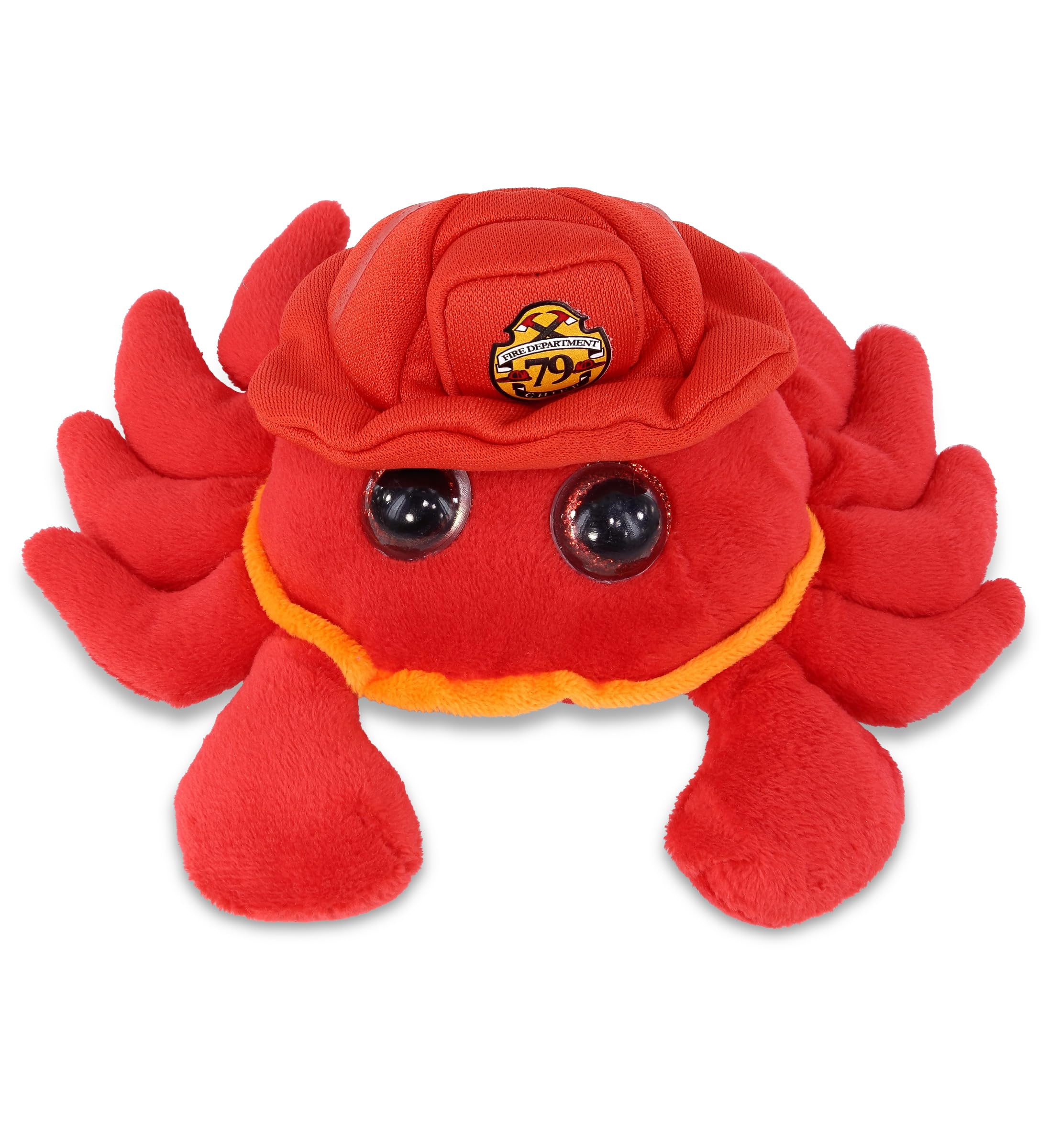 Amazon.com: DolliBu Red Crab Firefighter Stuffed Animal with Name ...
