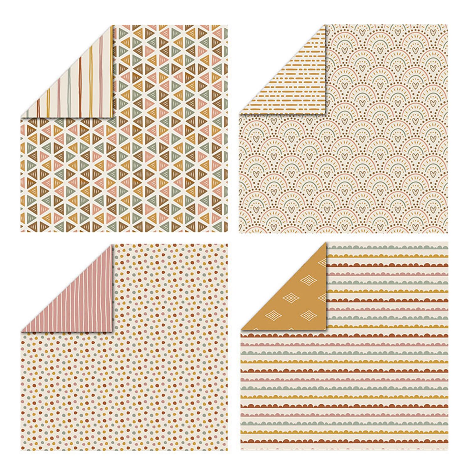 12x12 Craft Paper Pad 24-Sheet 12x12 Scrapbook Paper Pad - Colorful ...