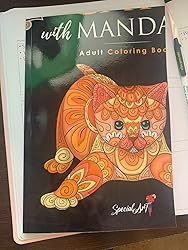 Amazon.com: Cats with Mandalas - Adult Coloring Book: More than 50 cute ...