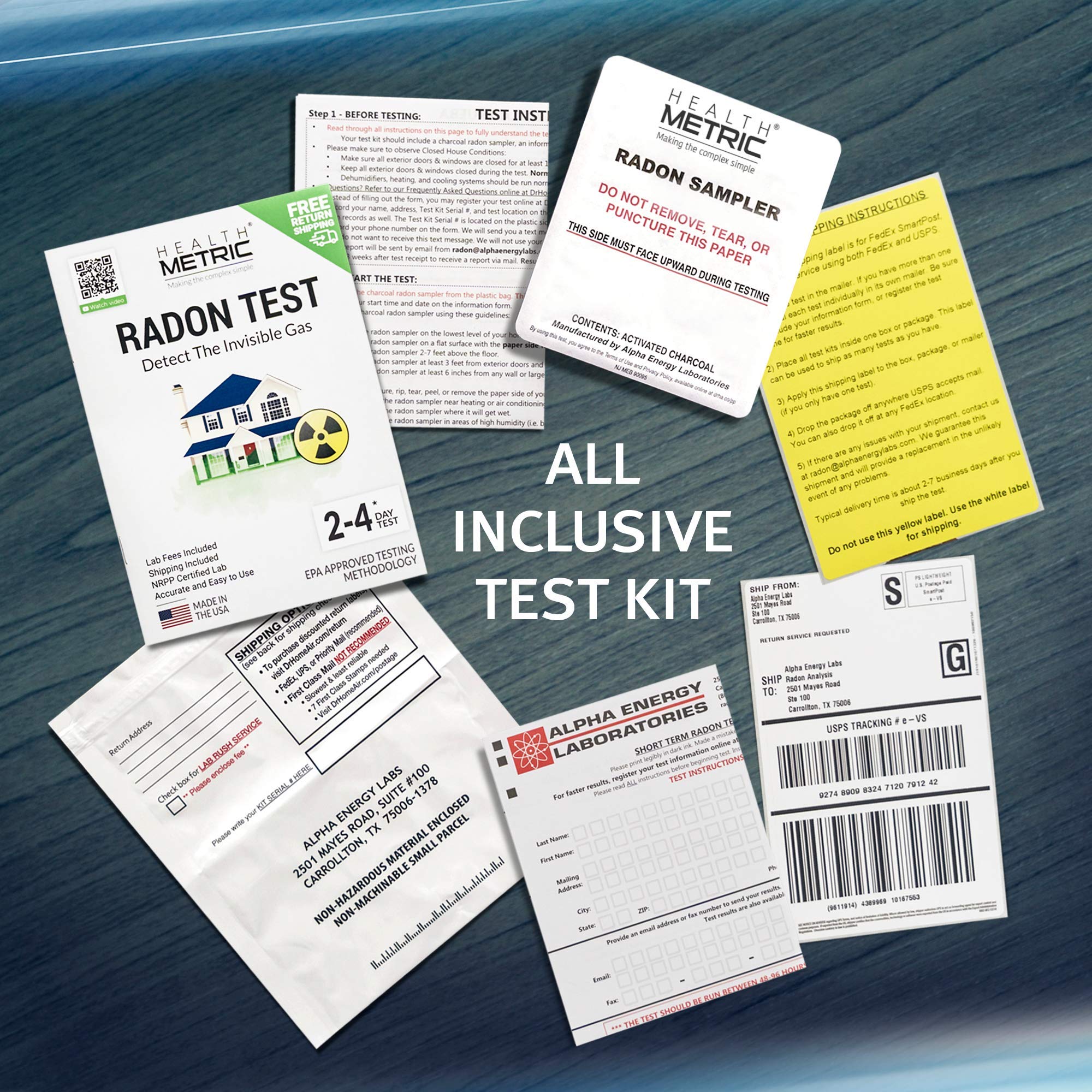 Snapklik.com : Radon Test Kit For Home - Complete Testing Solution Easy ...