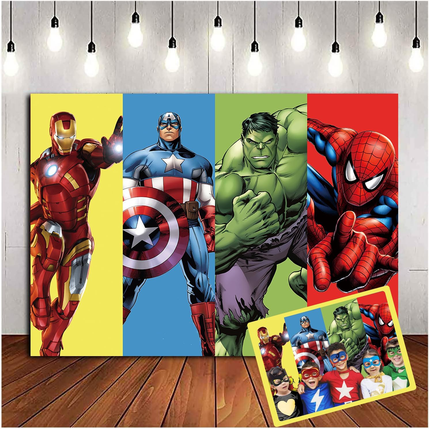 Superhero Backdrop for Boys Superhero Theme Birthday Party Backdrop ...