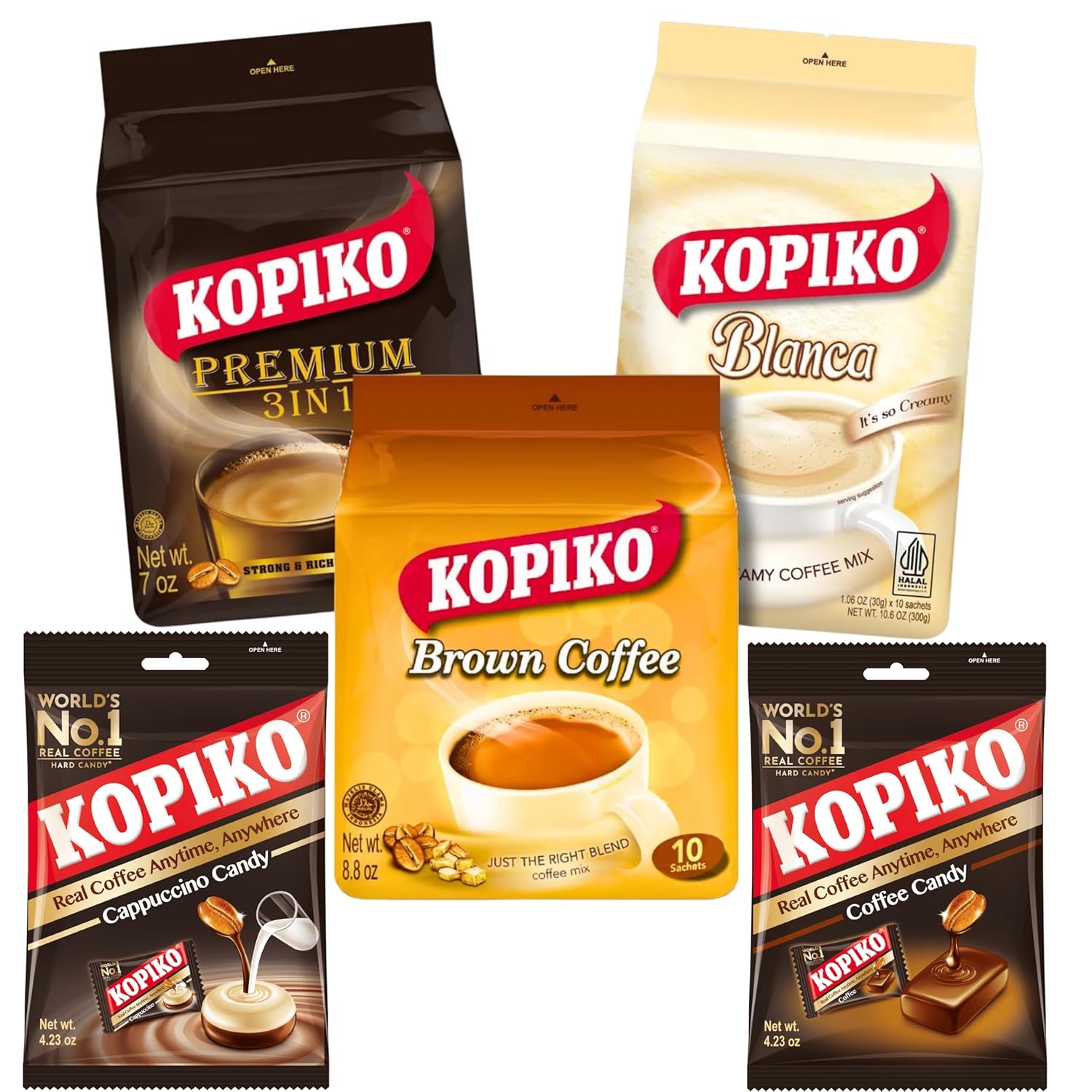 Amazon.com : Kopiko Coffee Candy And Instant Coffee Gift Box, Variety ...