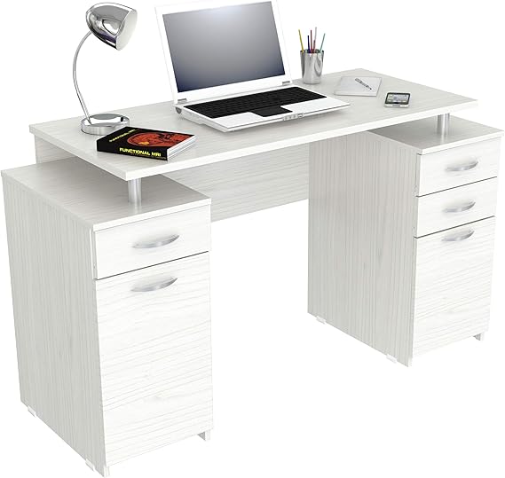 Amazon.com: Inval Computer Desk, Washed Oak