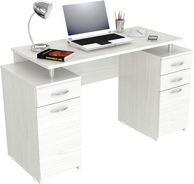 Amazon.com: Inval Computer Desk, Washed Oak