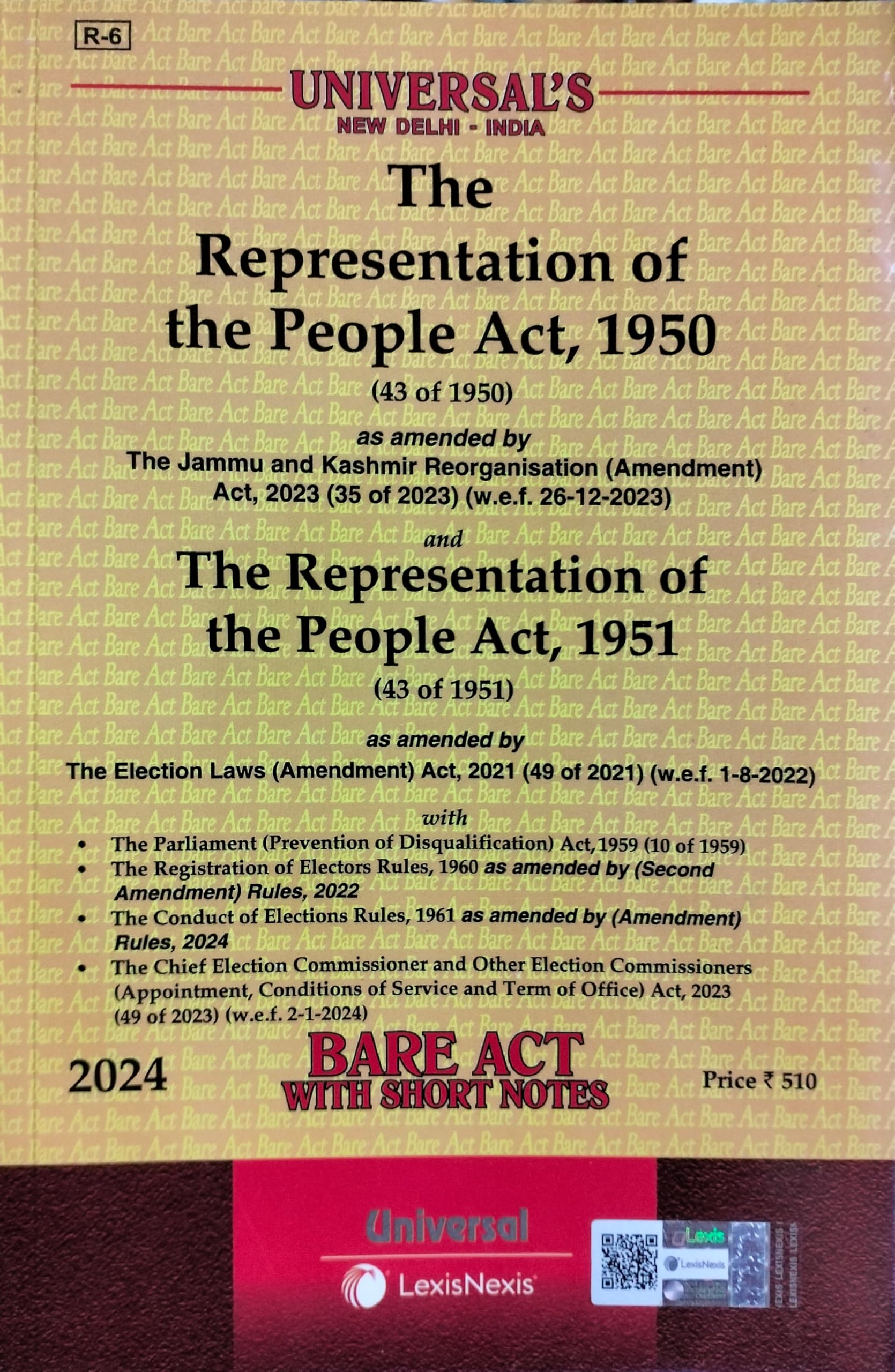 Amazon.in: Buy Representation of the People Act, 1950 and ...