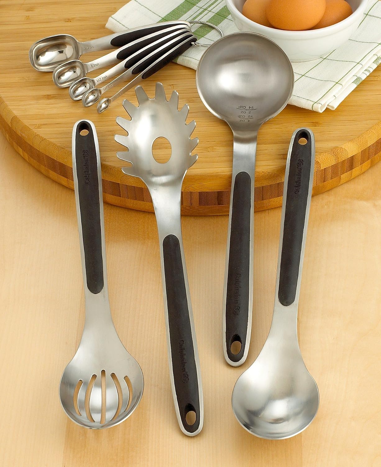 Amazon.com: Calphalon Stainless Utensils Slotted Spoon : Tools & Home ...