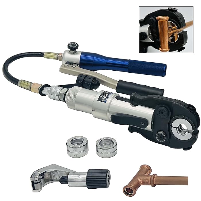 Buy IBOSAD Copper Tube Fittings Hydraulic Pipe Crimping Tools with 1/2 ...
