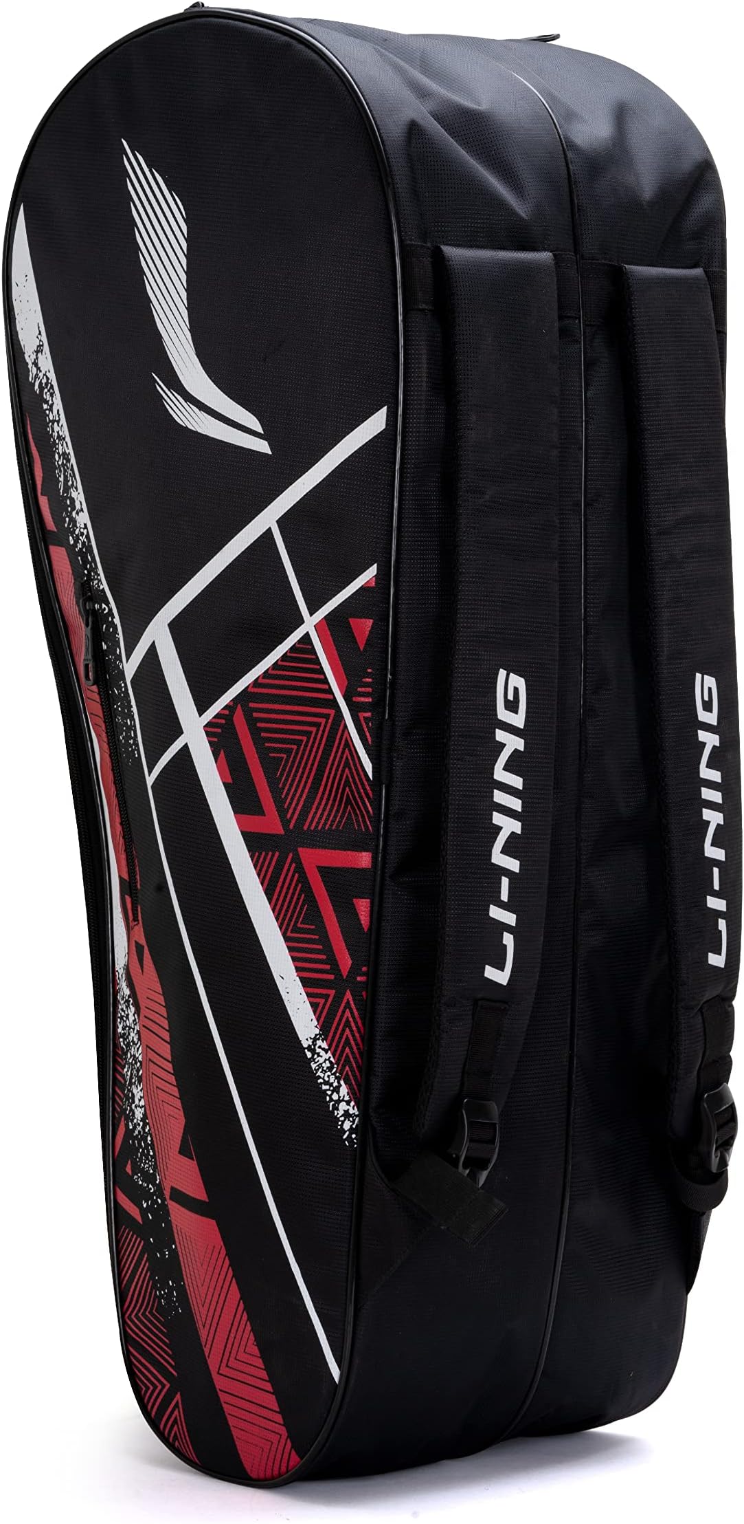 Li-Ning Raider Max Double Zipper Polyester Badminton Kit Bag (Black), L ...