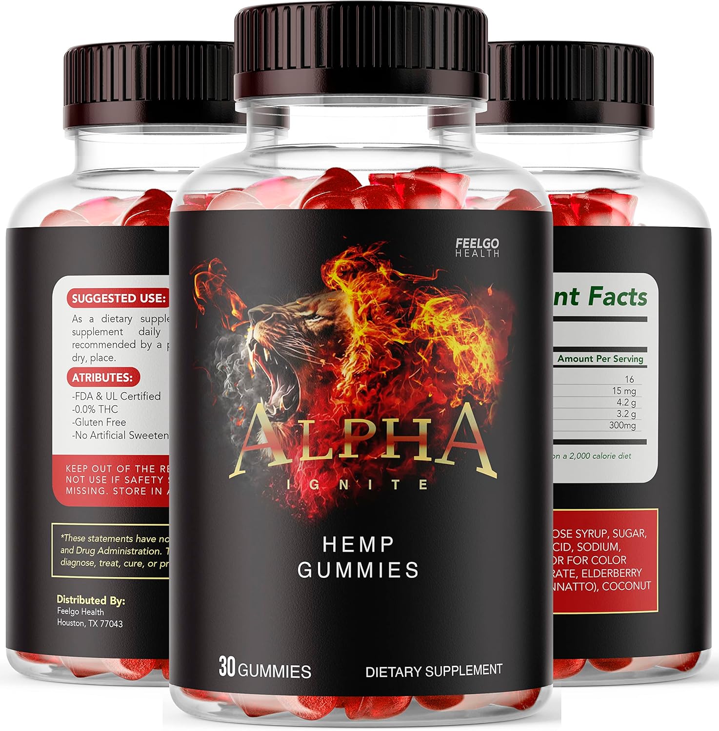 Paquete de 2 gomitas Alpha Ignite – Cáñamo Alpha Ignite, gomitas Alpha Ignite, gomitas macho ...