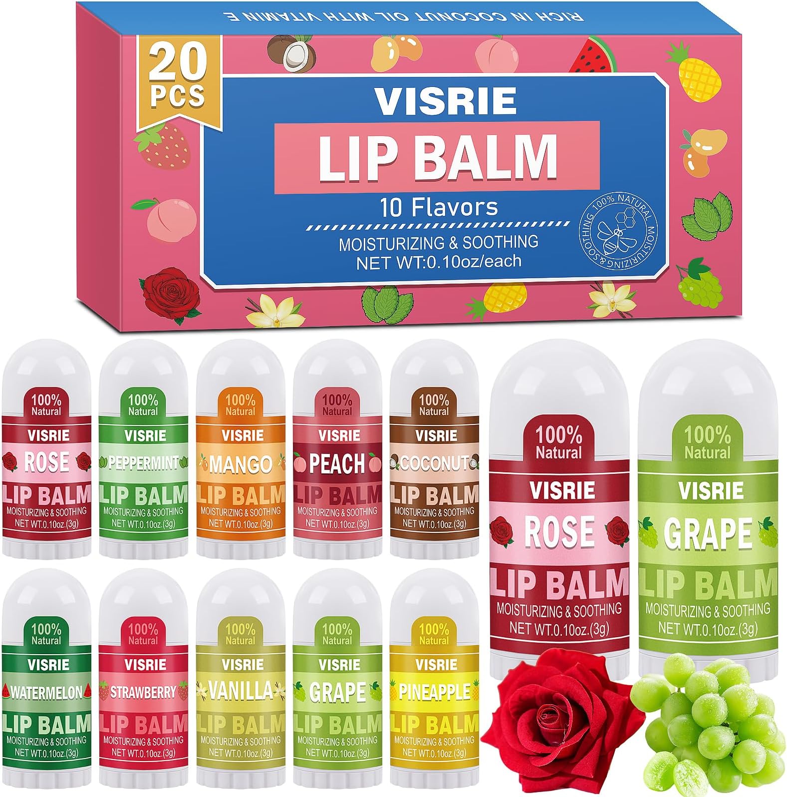 Amazon.com : Lip Naturals® Mini Balms: 3 Flavors, SPF-15, 50ct : Beauty ...