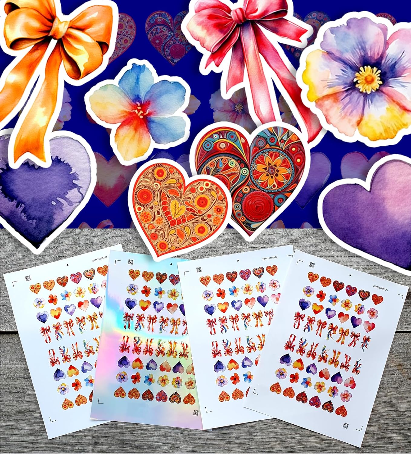 Amazon.com: Stickers Pack (Over 150 Stickers) Sweet Bow Designs and ...