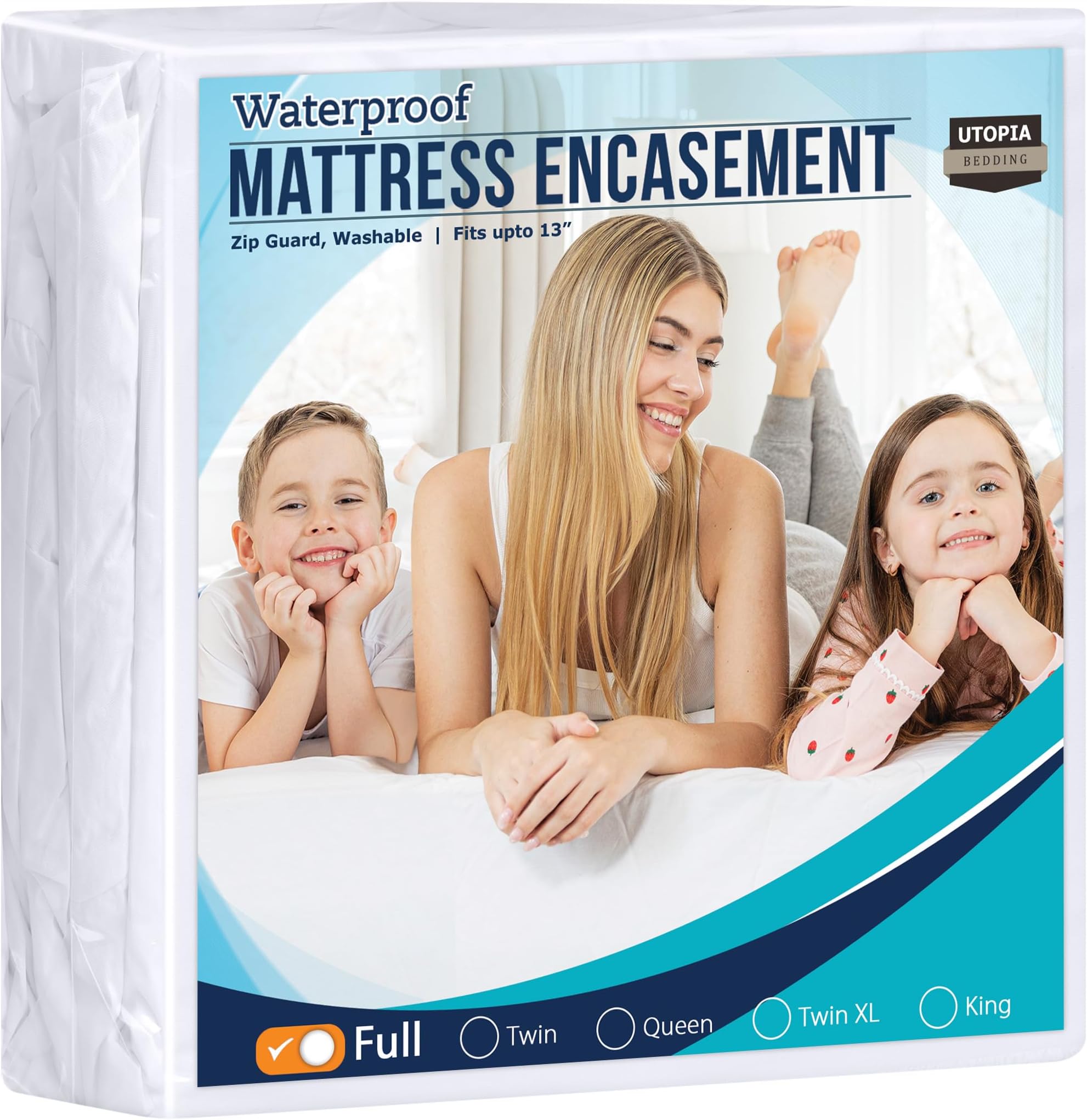 Amazon.com: Waterproof Zippered Plastic Mattress Protector Encasement ...