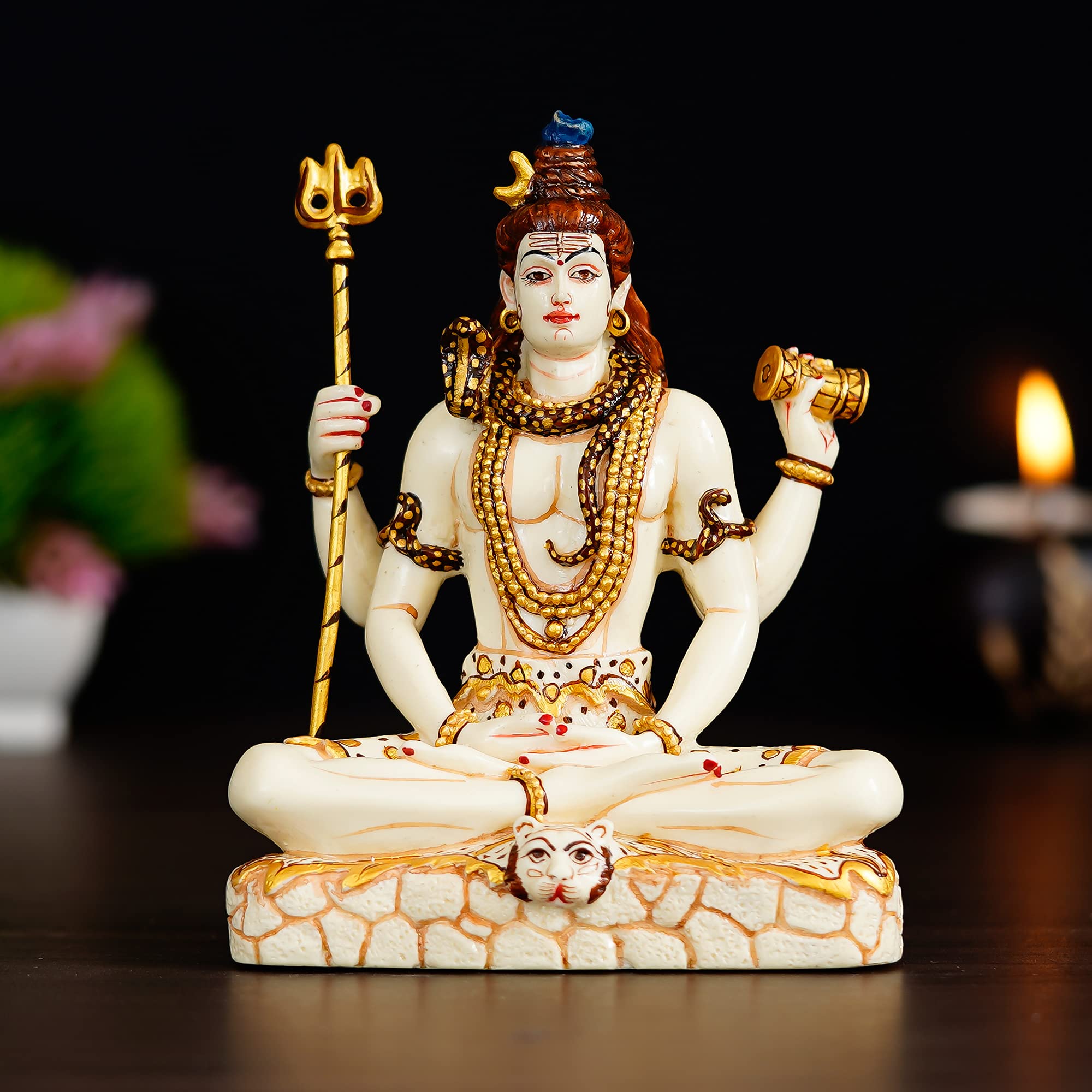 Buy Mukundra Art N Craft, 6" Lord Shiva Statue for car Dashboard Shiva ...
