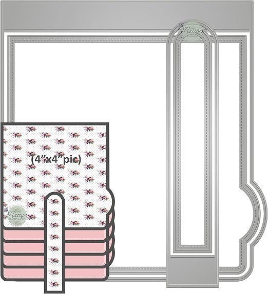 Amazon.com: Matty’s Crafting Joy Square Waterfall Flap Die Cut Set of 4 ...