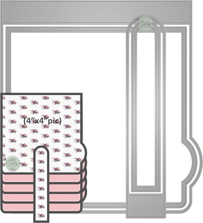 Matty’s Crafting Joy Square Waterfall Flap Die Cut Set of 4, Nesting ...