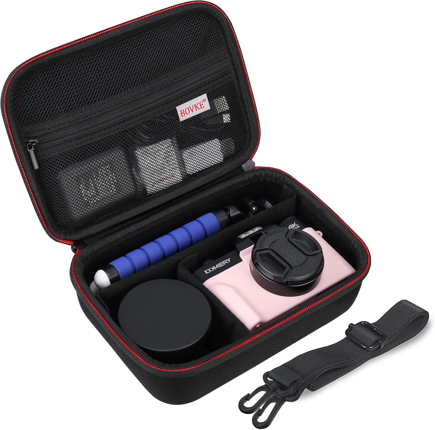 Amazon.com : BOVKE Camera Carrying Case for 4K Digital Camera for ...