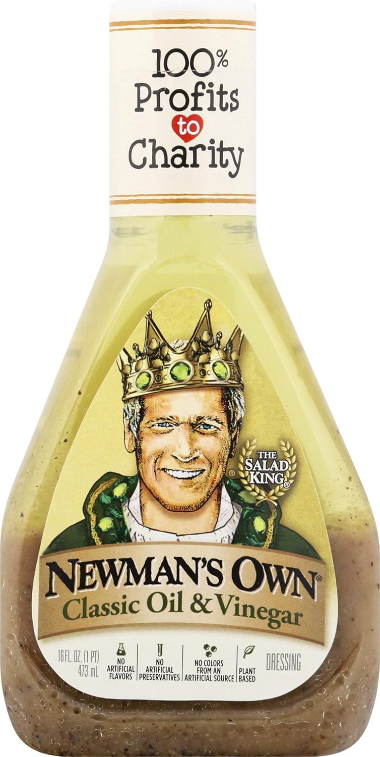 Amazon.com : Newman's Own Classic Oil & Vinegar Salad Dressing, 16-oz ...