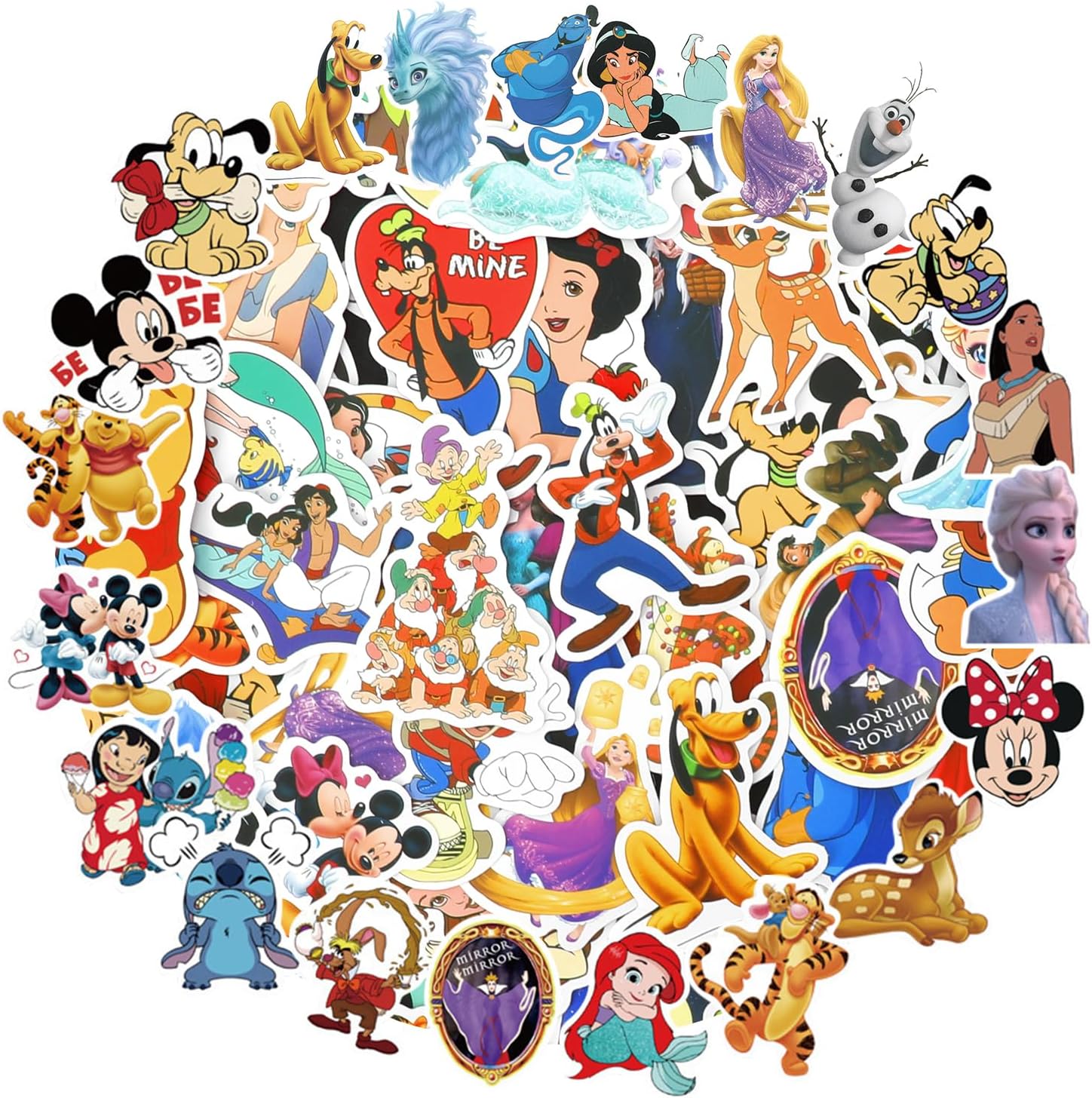 Amazon.com: Princess Stickers for Kids, 100Pcs Fun Waterproof Carton ...