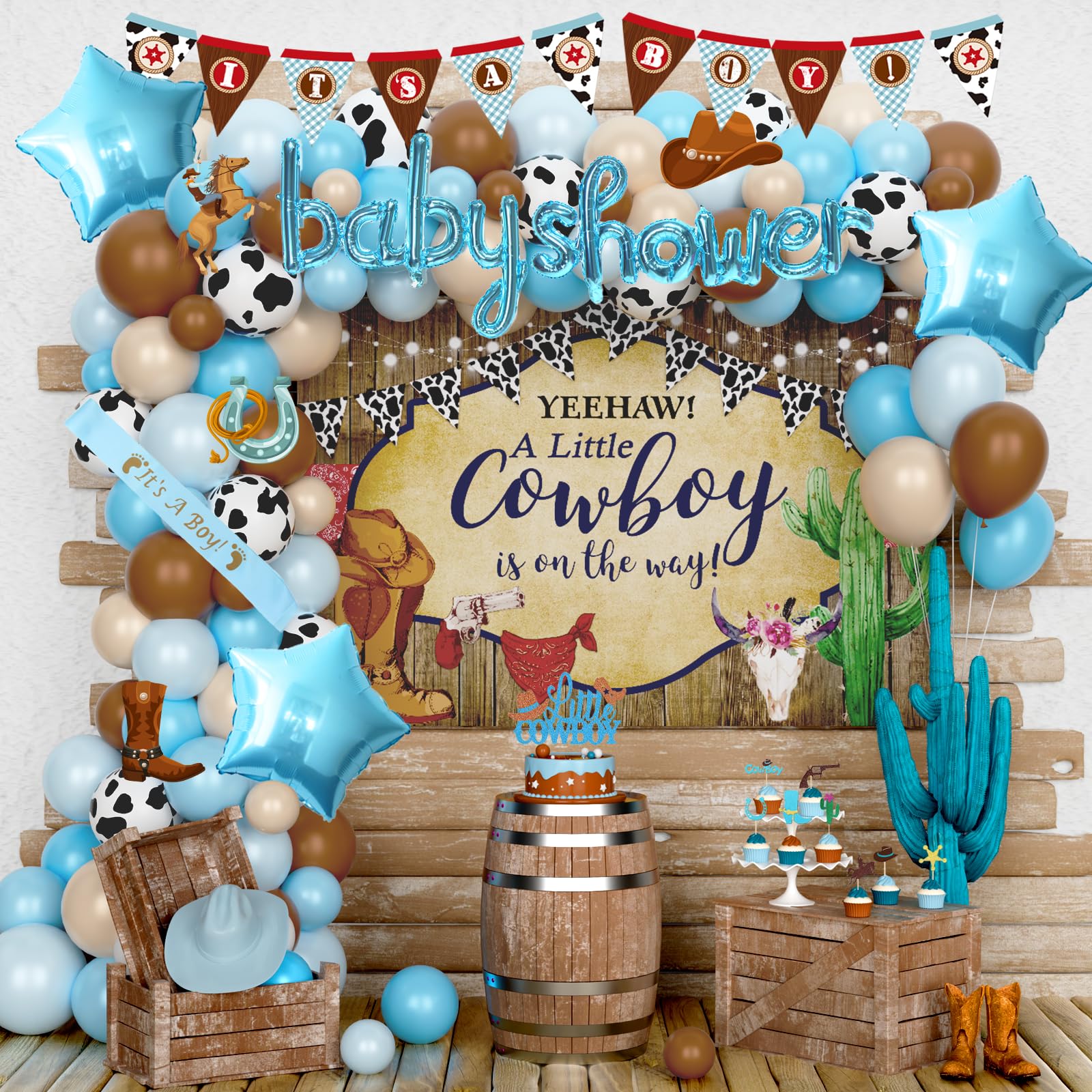Decoraciones Para Baby Shower De Pequeños Vaqueros