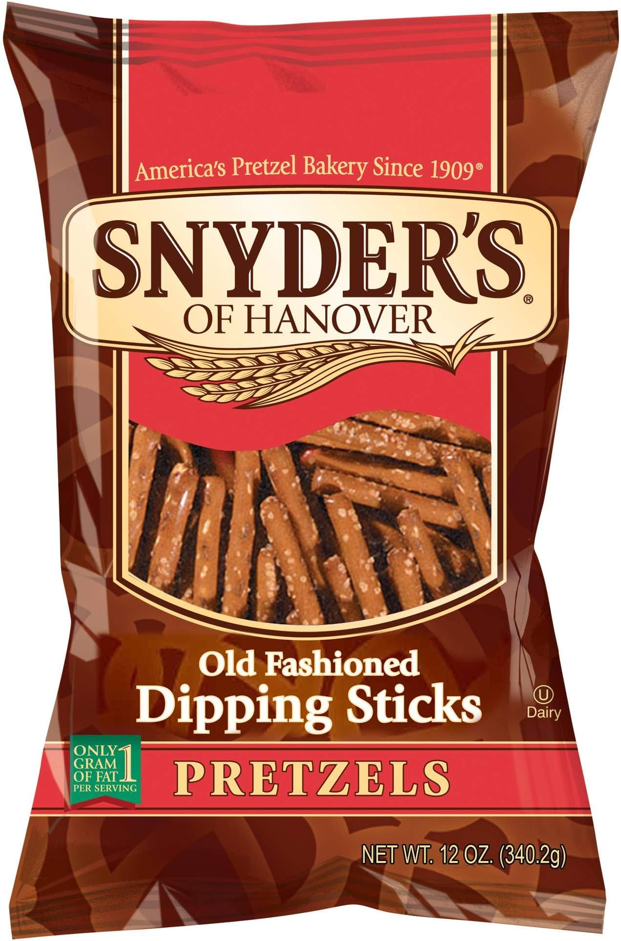 Amazon.com: Snyders of Hanover Pretzel Dipping Stick, 12 Ounce - 12 per ...