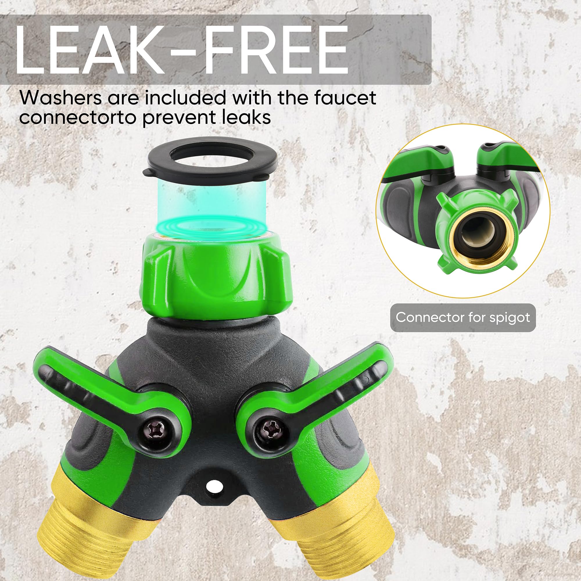 Snapklik.com : Foxmitool Garden Hose Splitter Two Way - Heavy Duty Y ...