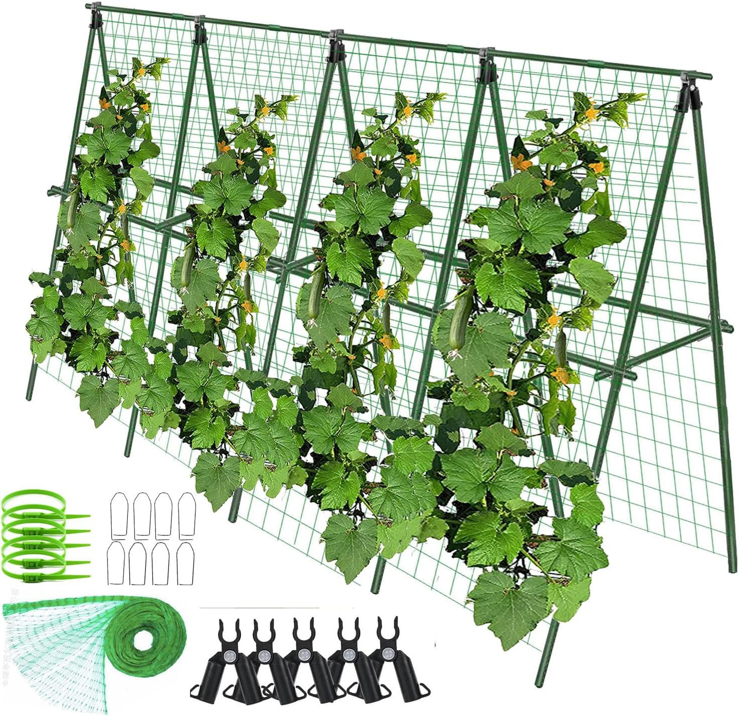 Amazon.com : 7Queen Complete 48IN Long Stake Outdoor Garden Trellis ...