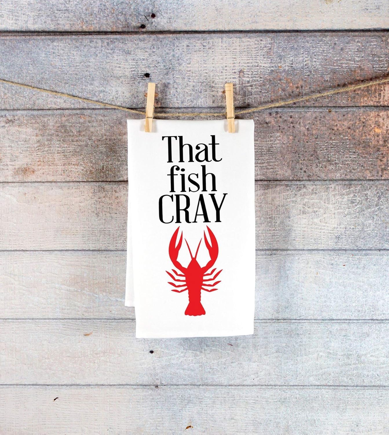 Amazon.com: Kitchen Towel for Gift Funny Dish Towel"That Fish Cray ...