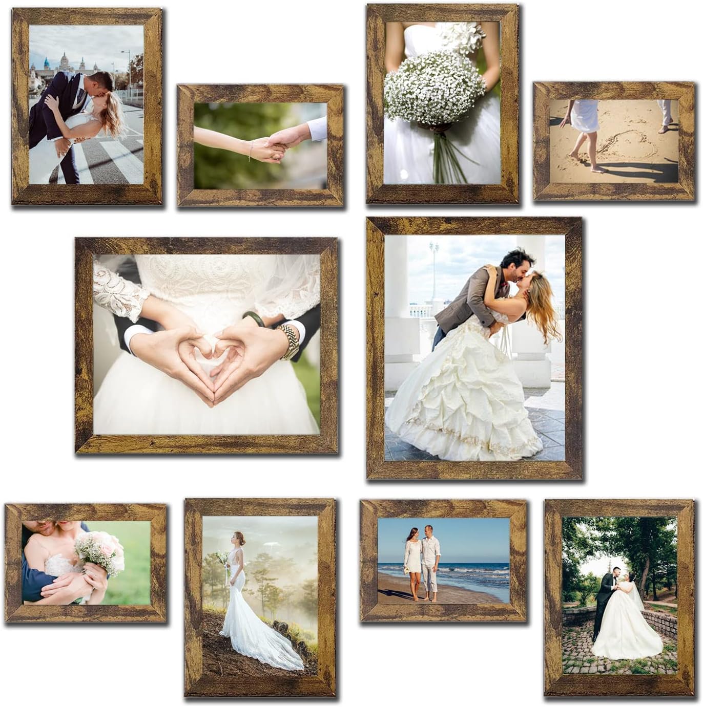 Amazon.com - TOFOREVO Picture Frames Collage Wall Decor or Tabletop 10 ...