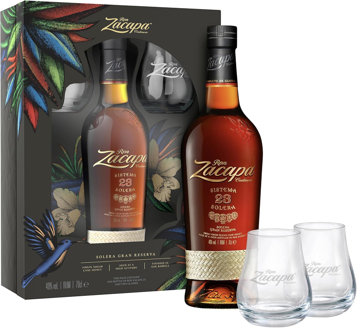 Zacapa Centenario 23 Sistema Solera Rum | Gift Pack with Bottle plus ...
