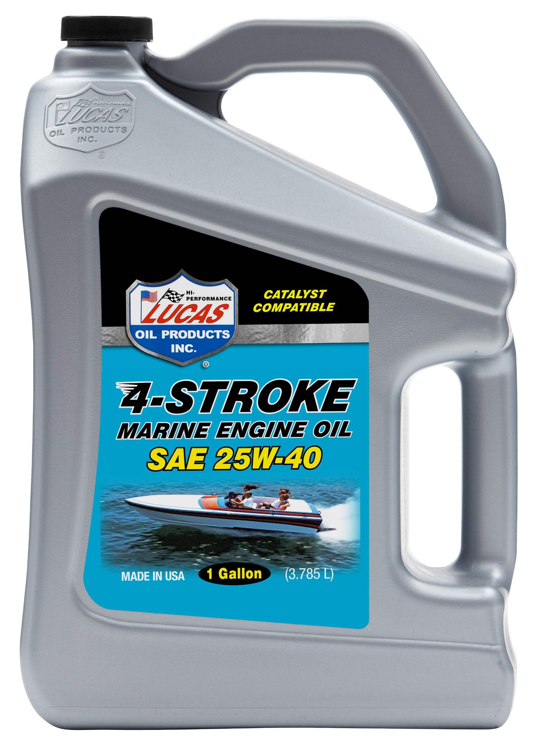 Amazon.com: Lucas Oil SAE 25W-40 Stern Drive Inboard Marine Oil FC-W, 5 ...